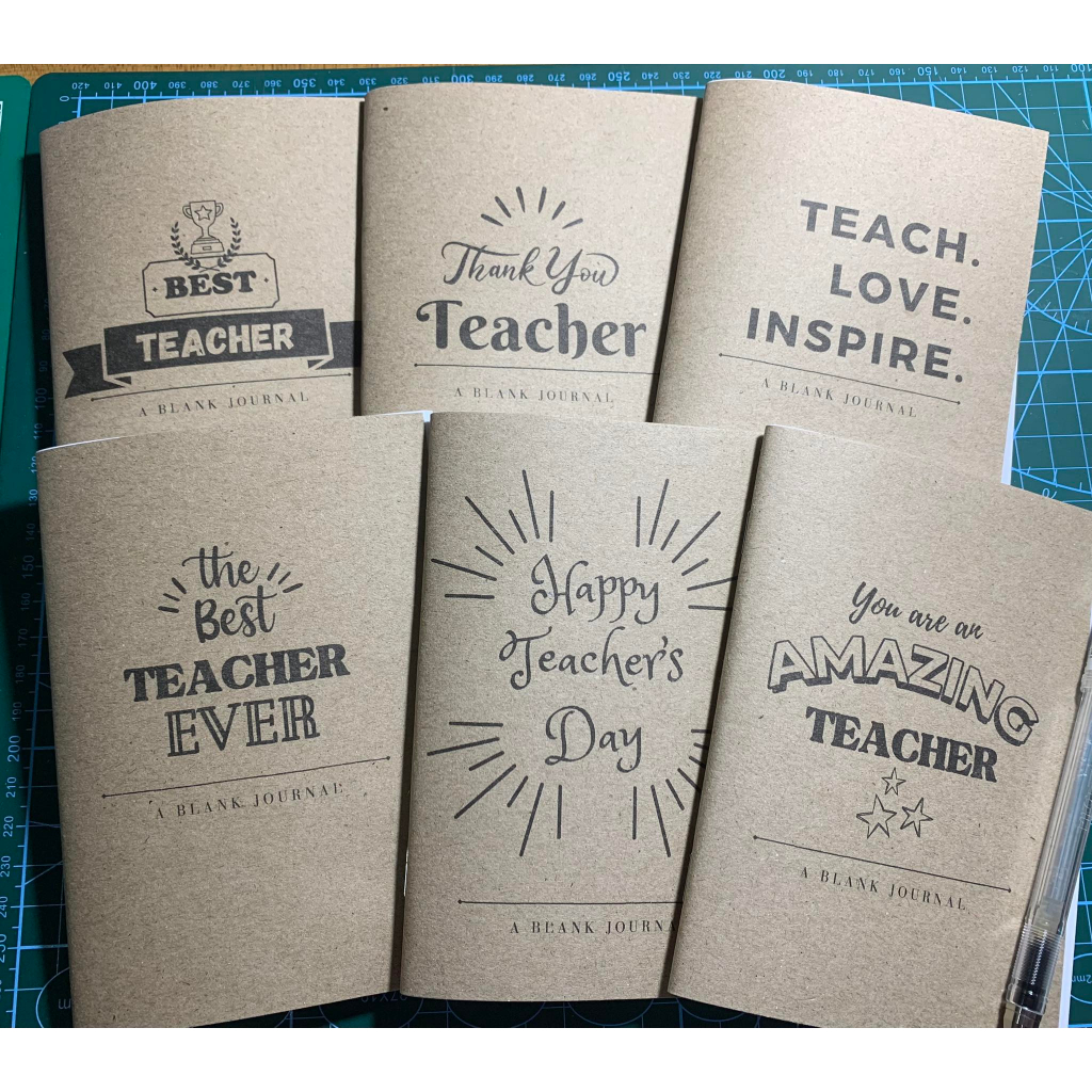 A6 Blank Journal for Teachers Day Gift for Teachers Kraft Series ...