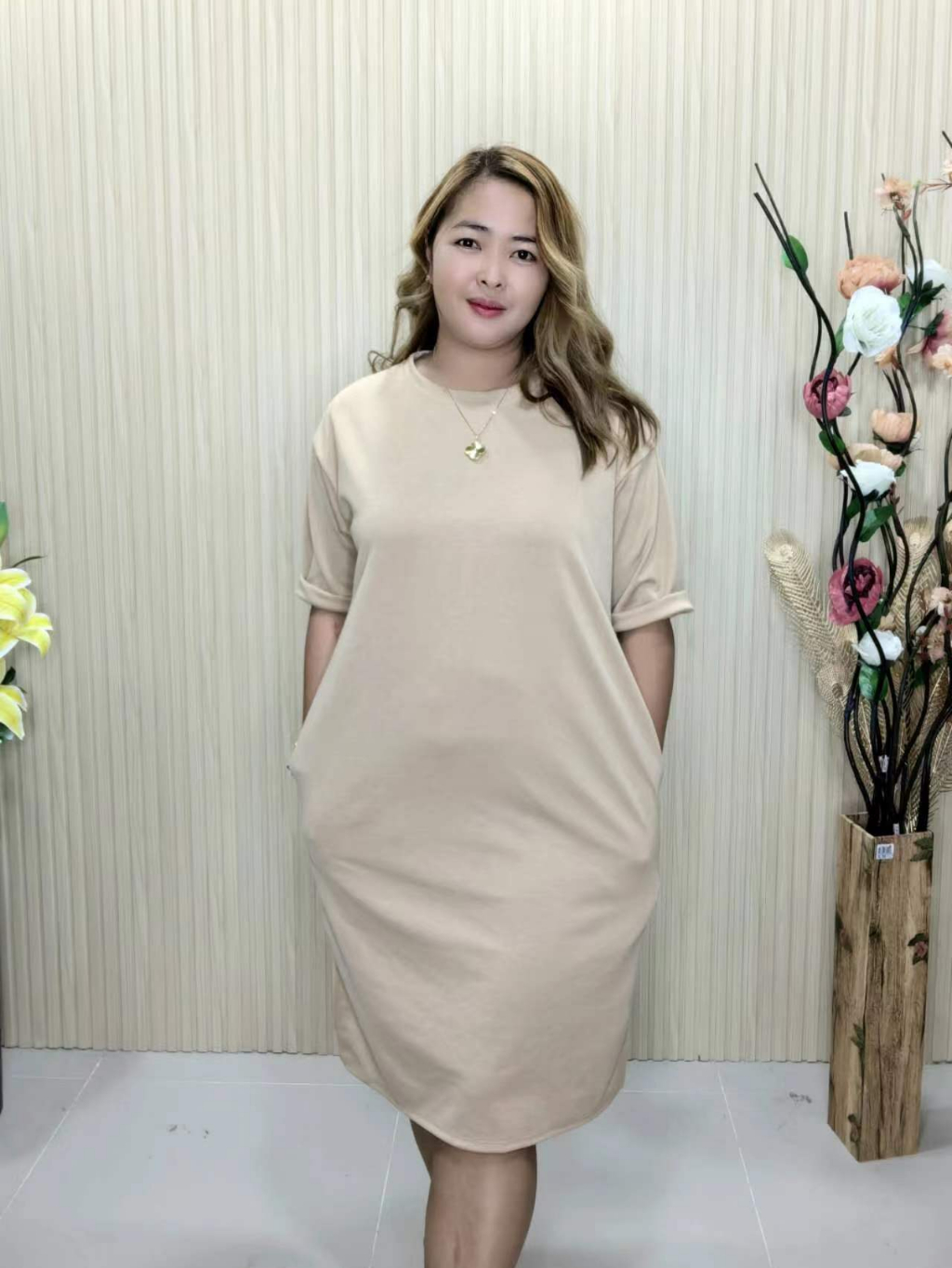 Dress for woman casual formal dress for women korean plain plus size dress spanribs | Shopee ...