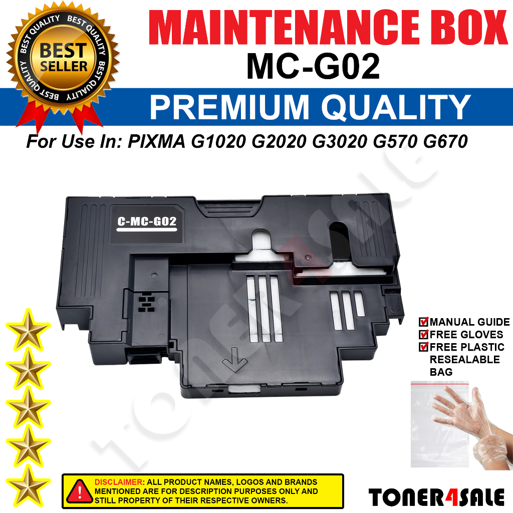 Maintenance Box MC G02 MC-G02 for Canon Pixma G1020 G2020 G3020 G3060 ...