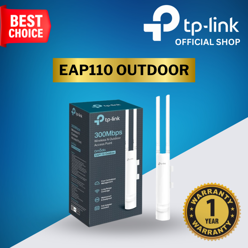 TP-Link Omada EAP110 Outdoor 300Mbps Wireless N Outdoor Access Point ...