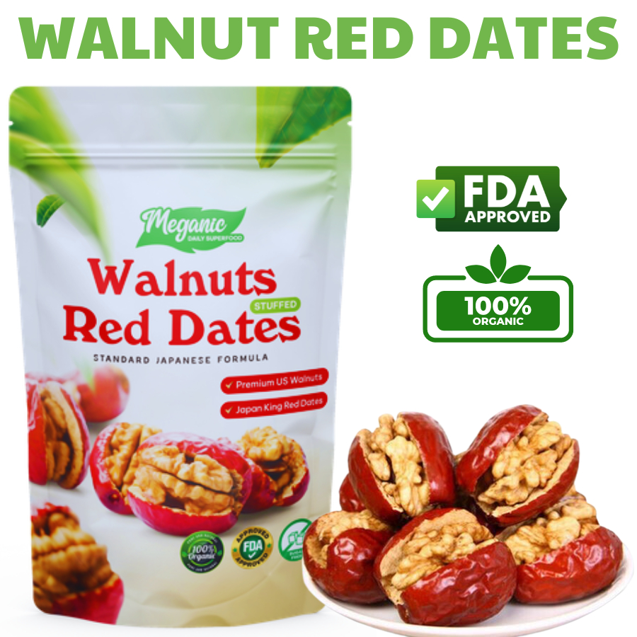 Meganic Walnut Red Dates Standard Japanese Fomula Double Nutrition 2-1 ...