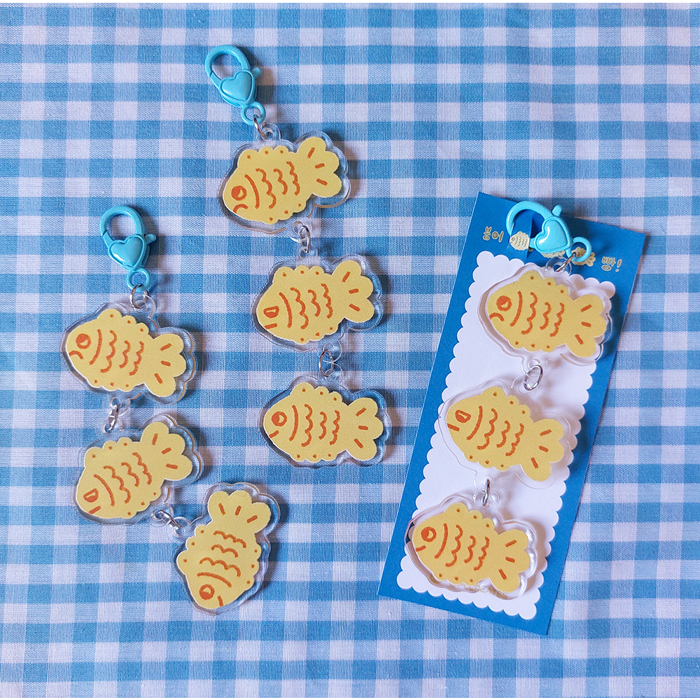 Bungeoppang Layered Acrylic Keyring | PLCREATES | Shopee Philippines