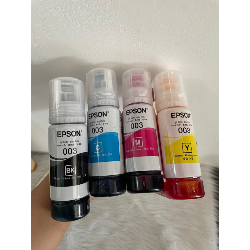 epson genuine ink 003 set (bk,y,c,m) | Shopee Philippines
