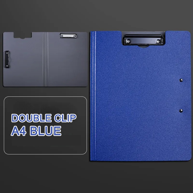 A4 File Folder With Cover Single Clip Double Clips Paper Storage Large ...