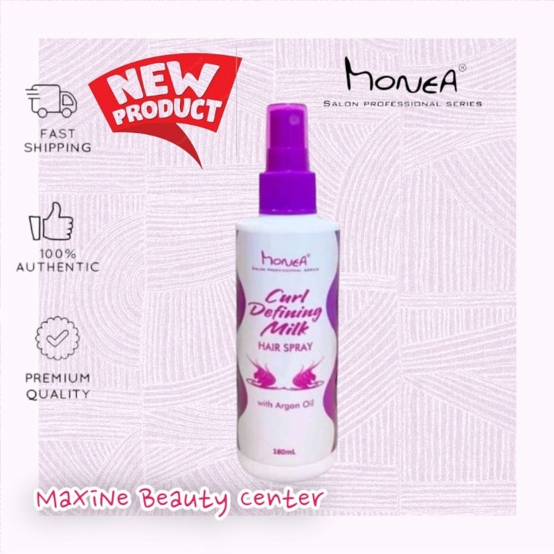MONEA curl defining milk hair spray with argan oil, 180mL | Shopee ...
