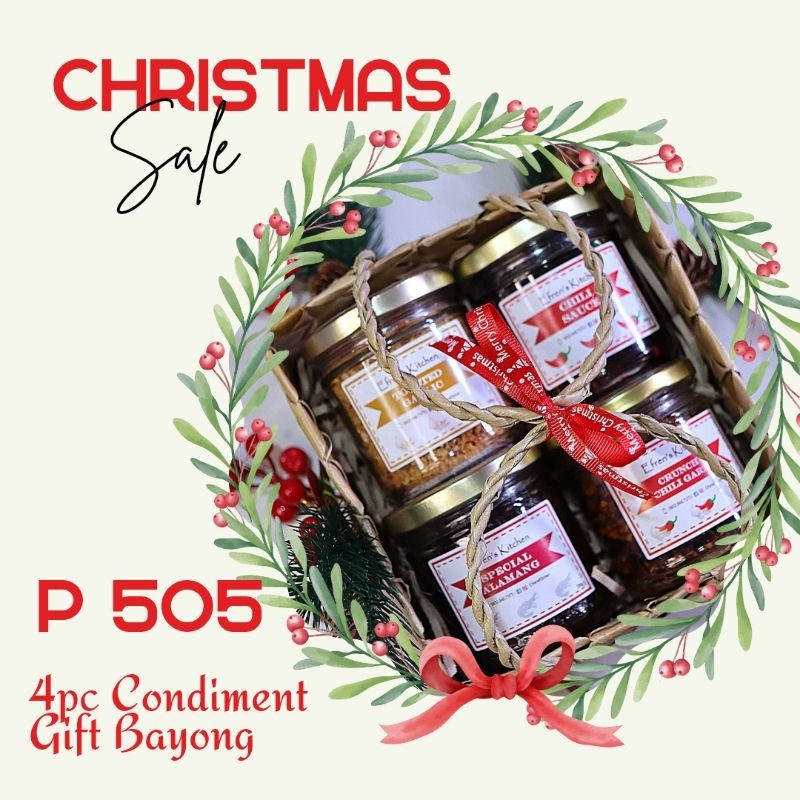 Condiments Christmas Gift Set Bundle (Toasted Garlic / Alamang / Chili ...
