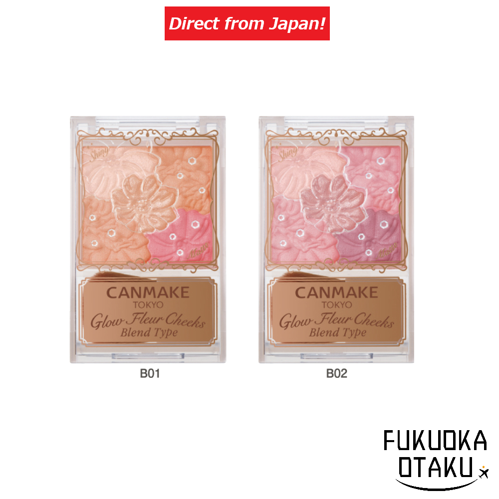 Canmake Tokyo Glow Fleur Cheeks (Blend Type) 2 Colors Cosmetics Makeup Kawaii [Direct from Japan ...