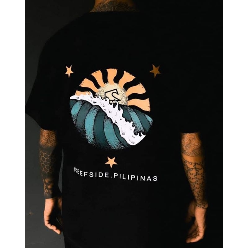 Reefside t-shirt kalayaan black b | Shopee Philippines