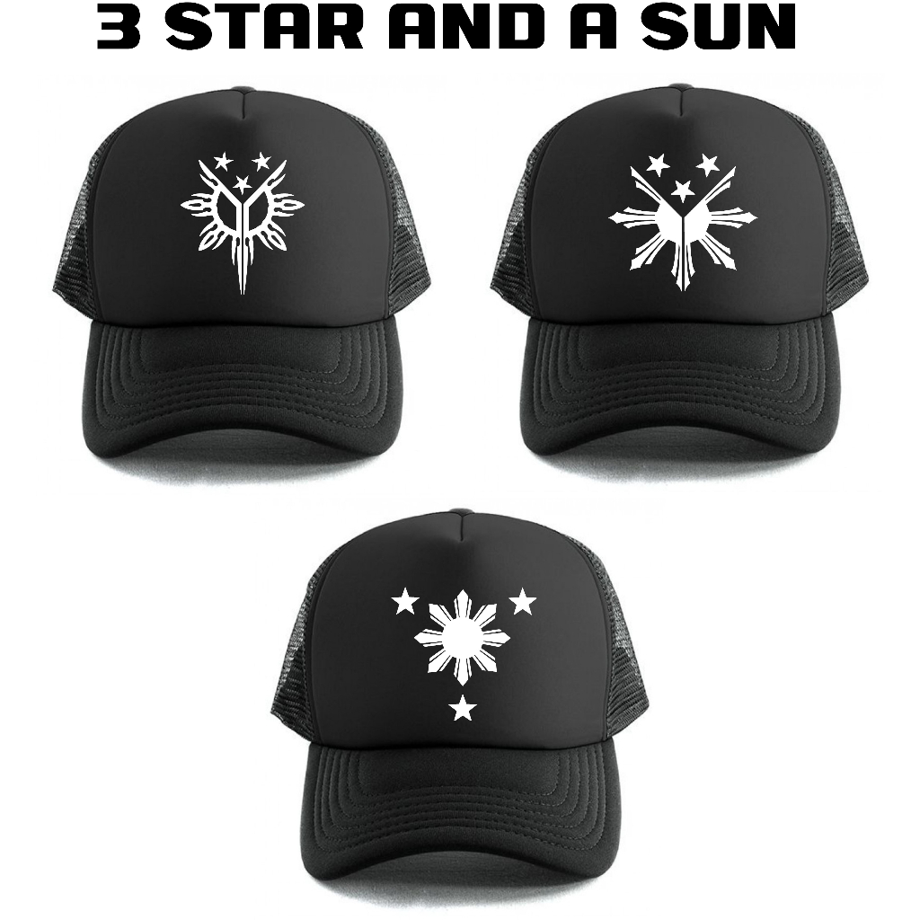 3 STAR AND A SUN TRUCKER CAP MESH CAP NET CAP | Shopee Philippines