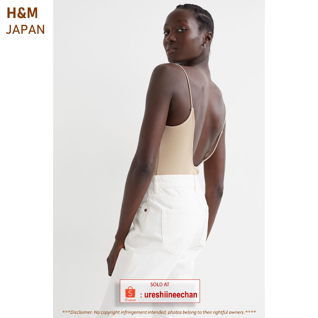 H&M Japan rib thong bodysuit | Shopee Philippines