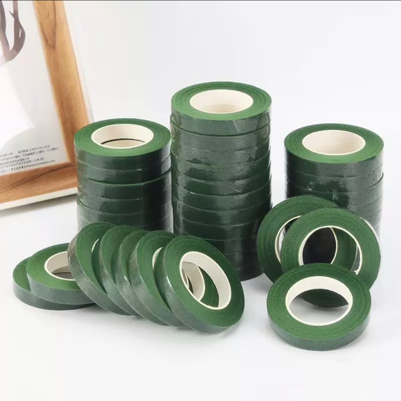 Floral green paper tape handmade dly material rose bouquet rod wire ...