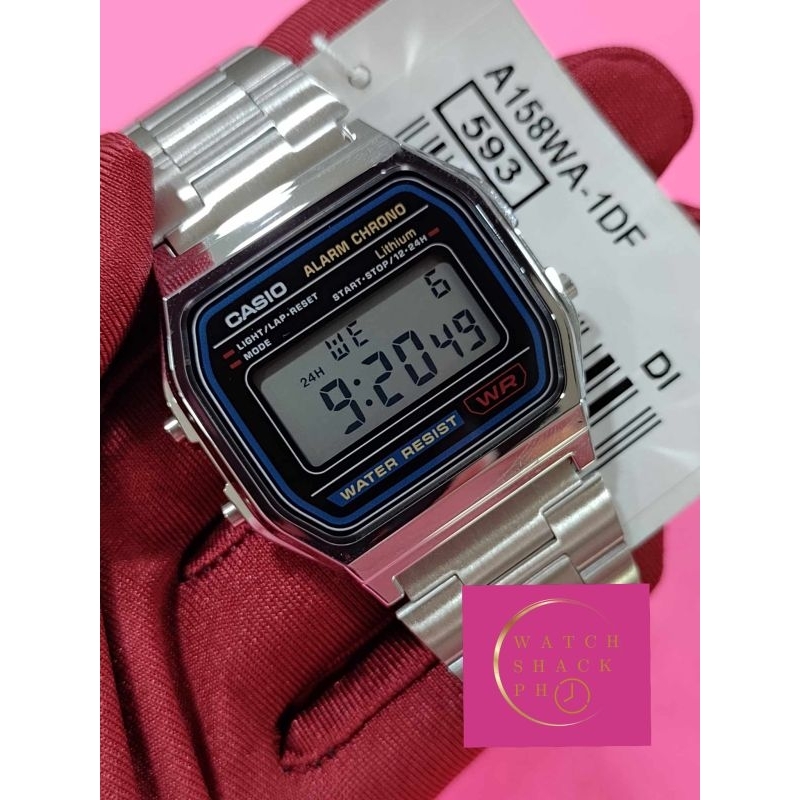 CASIO VINTAGE A158 WA 1D / A158 SILVER | Shopee Philippines