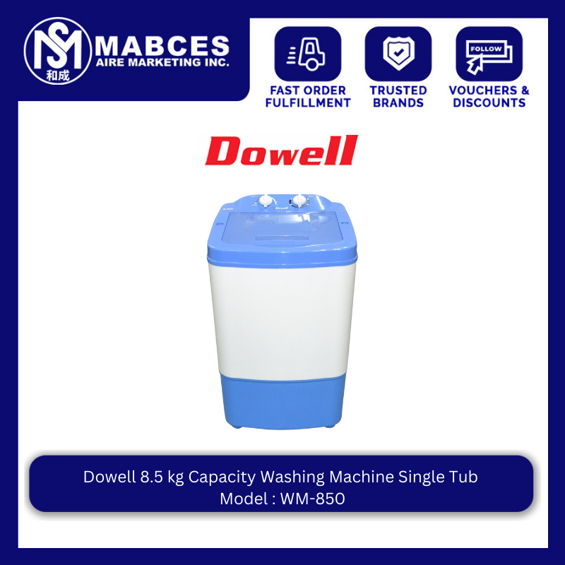 Dowell 8.5 kg Capacity Washing Machine Single Tub Model : WM-850 ...