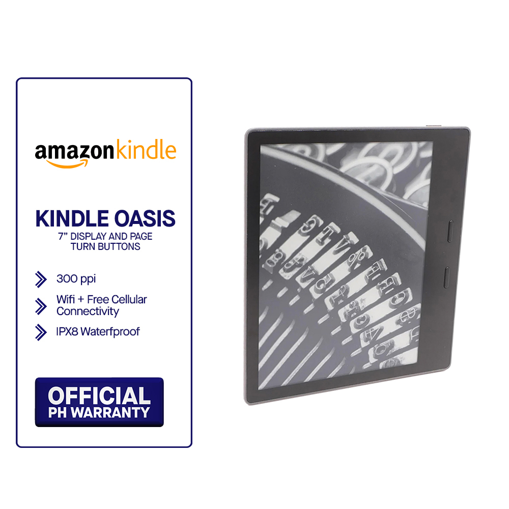 Amazon Kindle Oasis – With 7” display and page turn buttons | Shopee ...