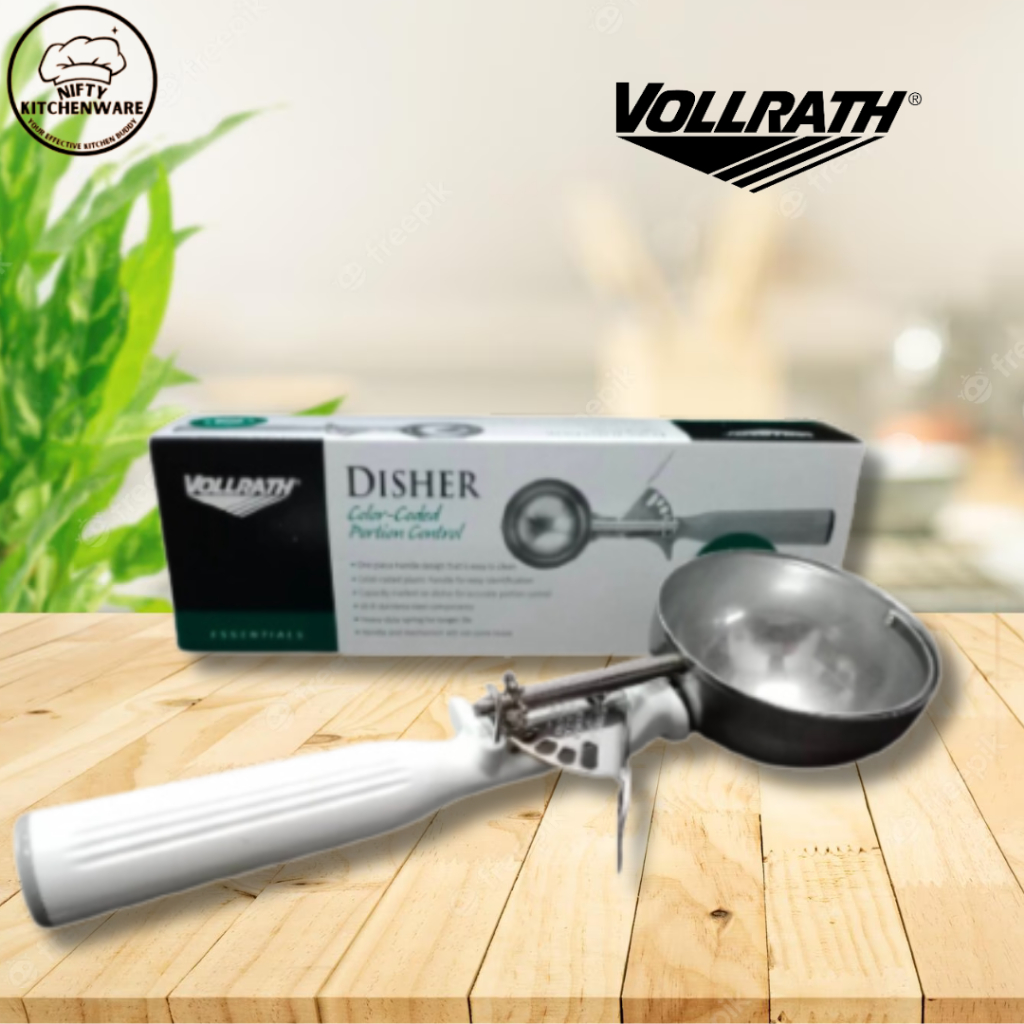 Rice Disher #6 Authentic Vollrath White Handle Nifty | Shopee Philippines