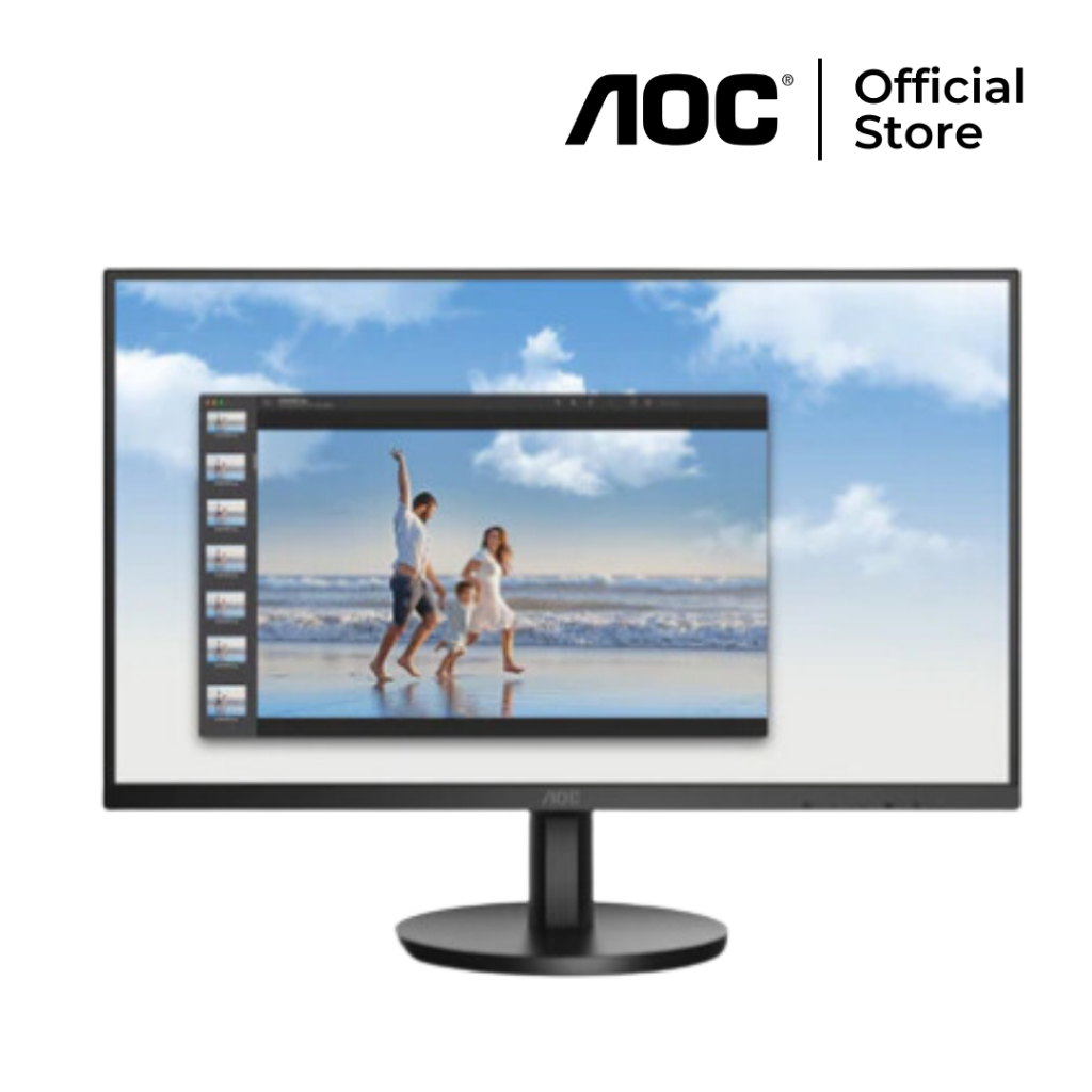 AOC 22B3HM 21.5" WIDE BLACK FHD LED MONITOR WLMNT(VGA,HDMI) | Shopee ...