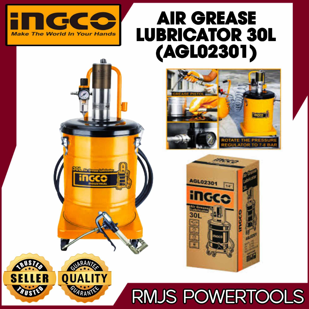 INGCO Air Grease Lubricator 30L/400Bar (AGL02301) | Shopee Philippines
