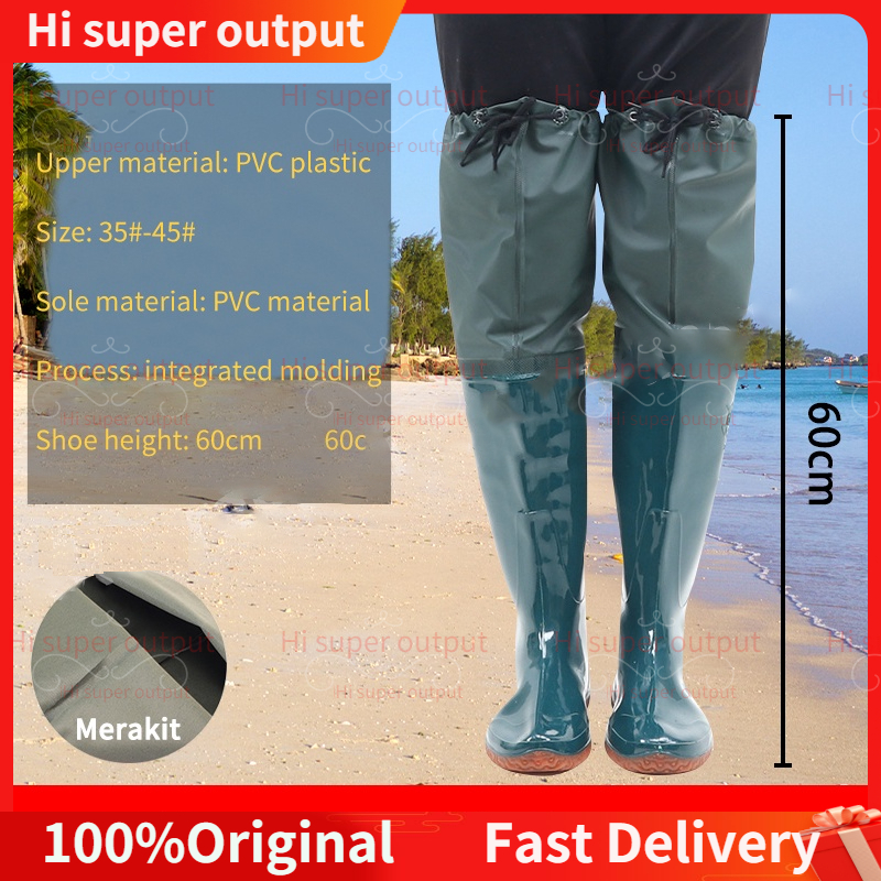 Wading pants non-slip fishing rain boots fishing pants farmland pants ...