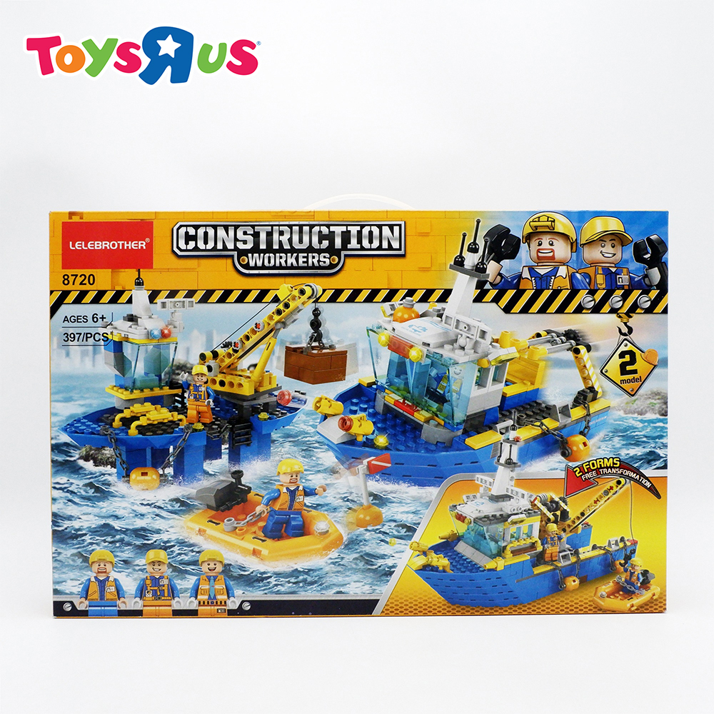 Lele Brothers Blocks 8720 Construction Workers (397 Pieces) | Shopee ...