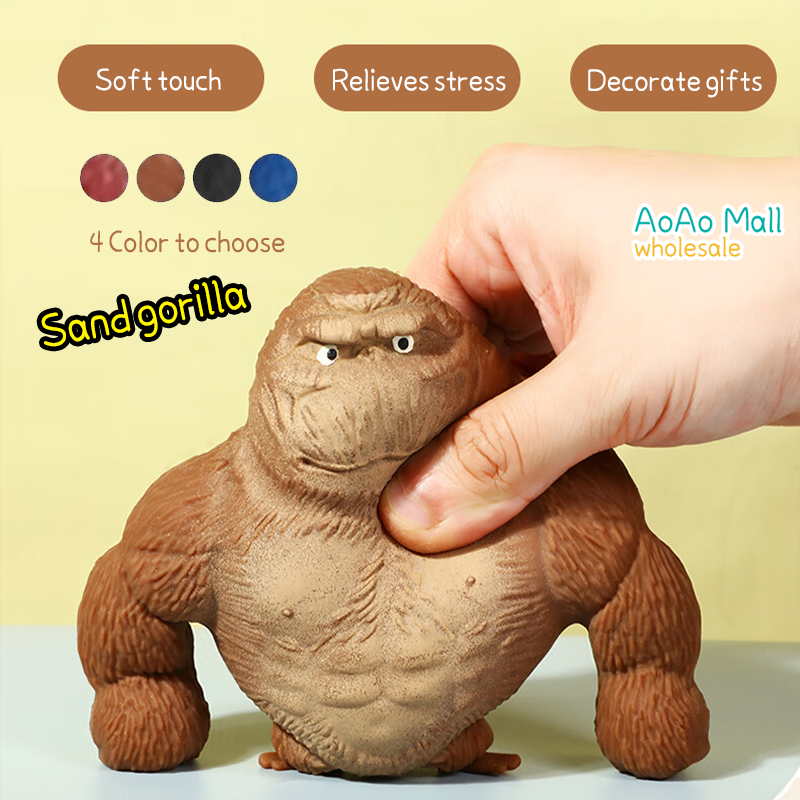 Squishy Toy Orangutan Decompression Gorilla Squeezing Animals Kids ...