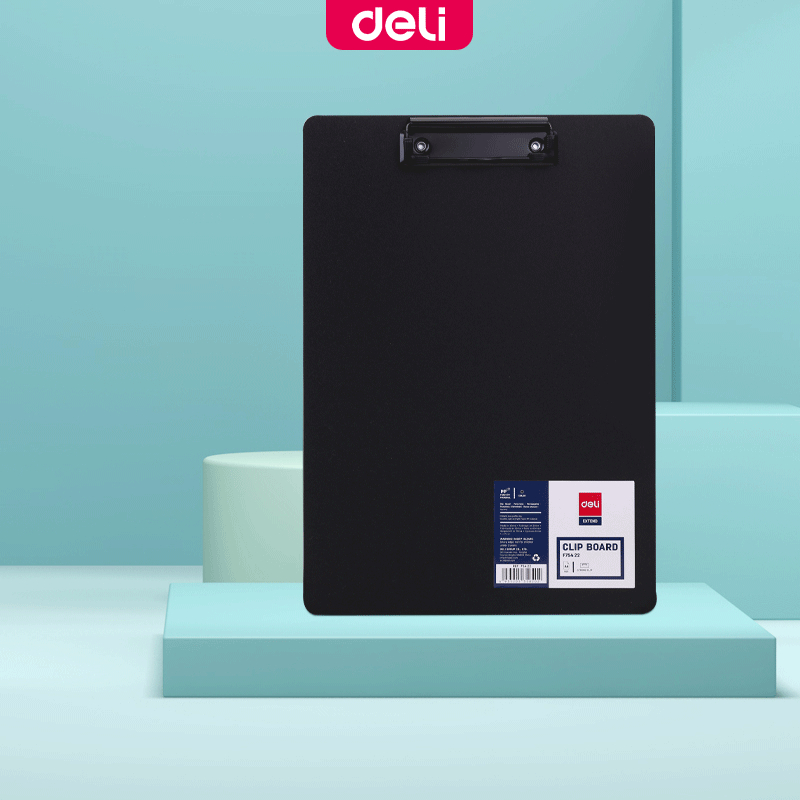 Deli EF75422 A4 Clipboard For School Supplies Black | Shopee Philippines