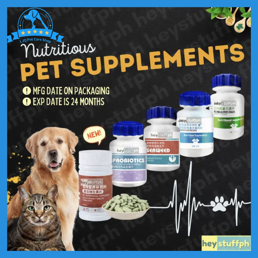 LJQ Pet dog cat vitamin multivitamin probiotic beauty hair bone calcium ...