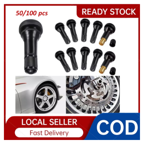 [50/100 PIECES] TR413 Tire Valve Tubeless Pito | Shopee Philippines