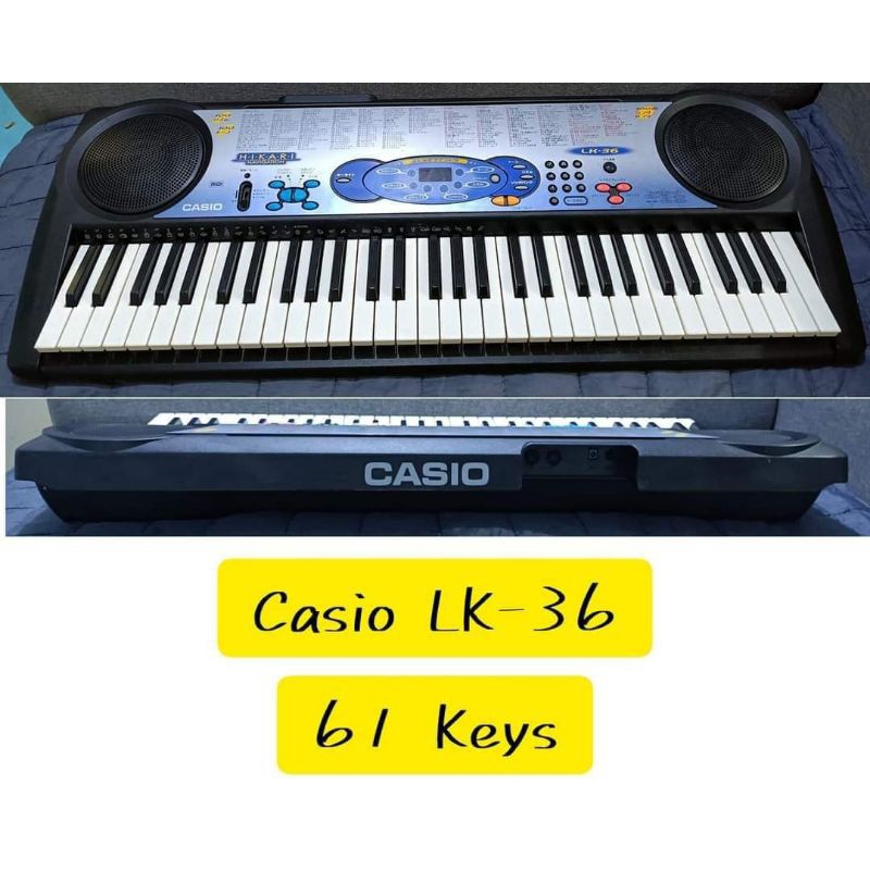 Casio LK-36 (61 Keys) Japan Surplas Keyboard Piano | Shopee Philippines