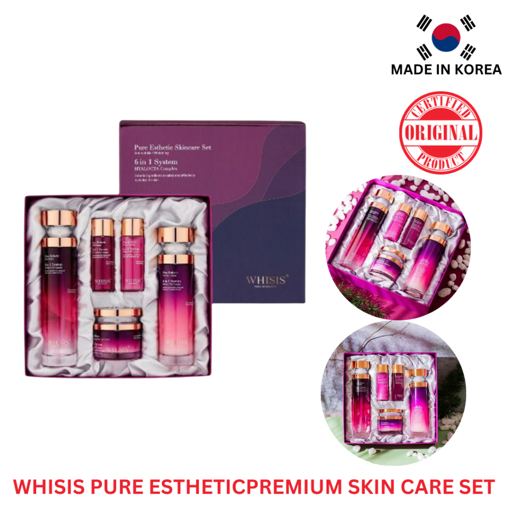 WHISIS Pure Esthetic Premium Skincare Set 6 IN 1 Skin Care Aesthetic ...