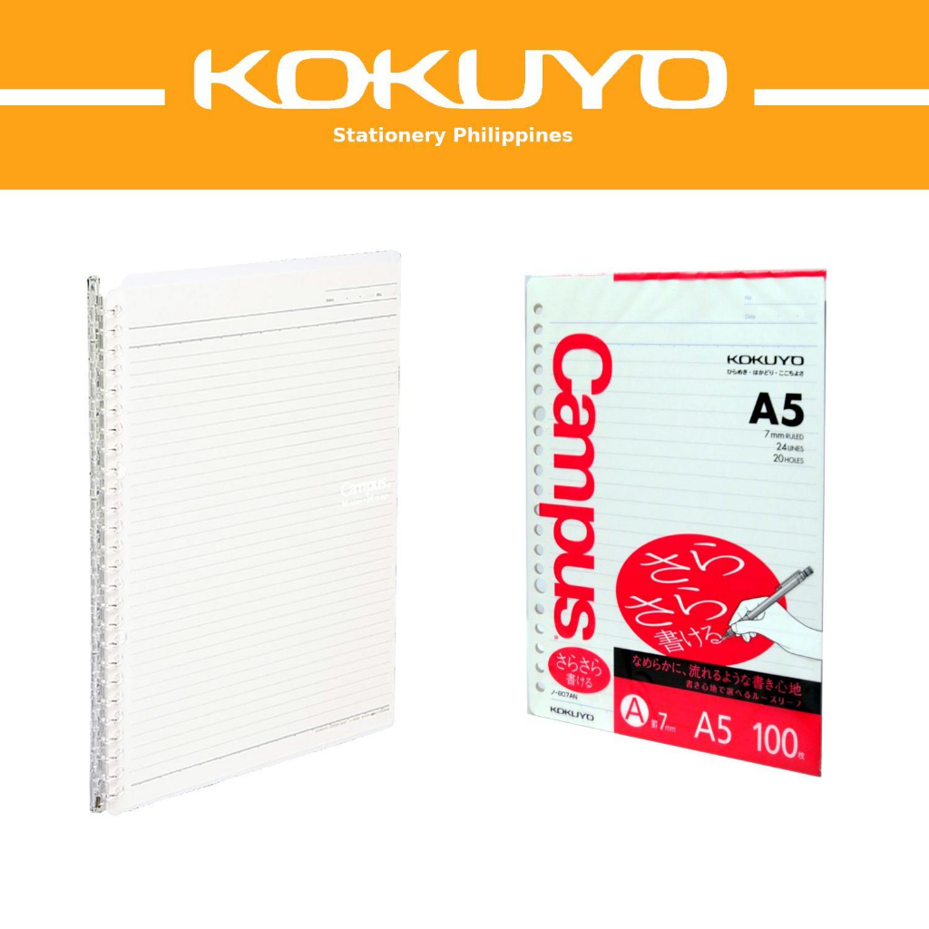 Kokuyo RU-SP130NTW/NO-807AN Smart Ring Binder Transparent Paper ...