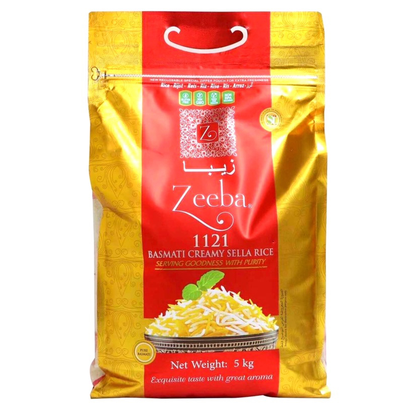Zeeba Premium Long Grain Basmati Rice 5kg | Shopee Philippines
