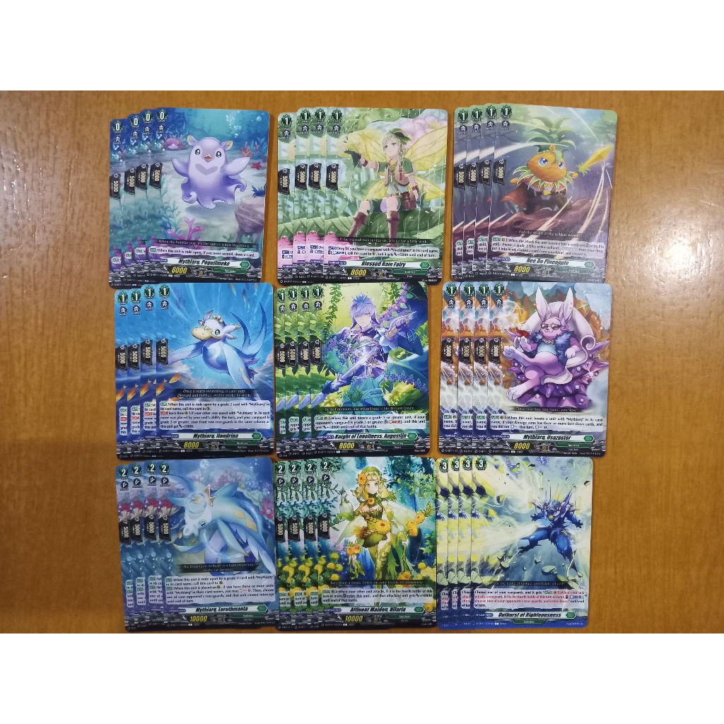 CFV Stoicheia Commons Playset D-BT11 Cardfight Vanguard English ...