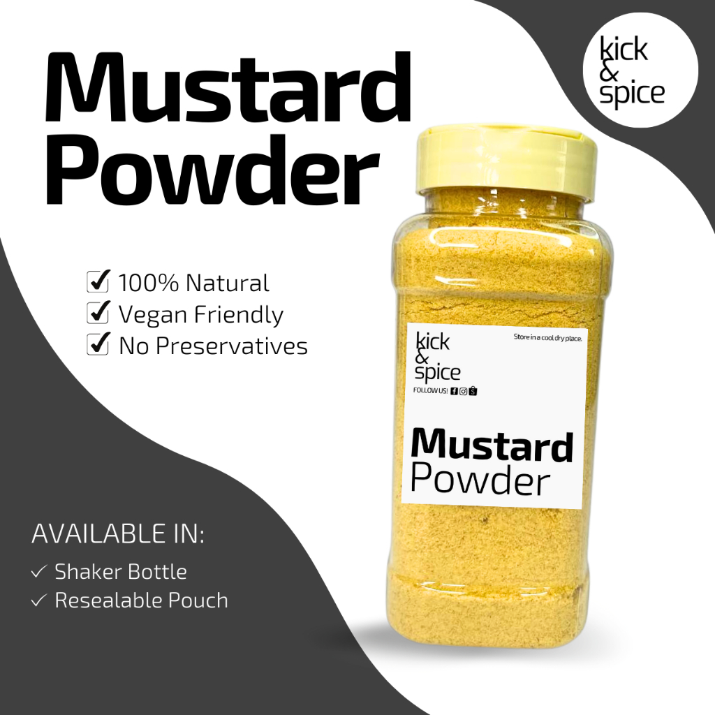 Kick and Spice Mustard Powder All Natural High-Quality Herbs and Spices ...