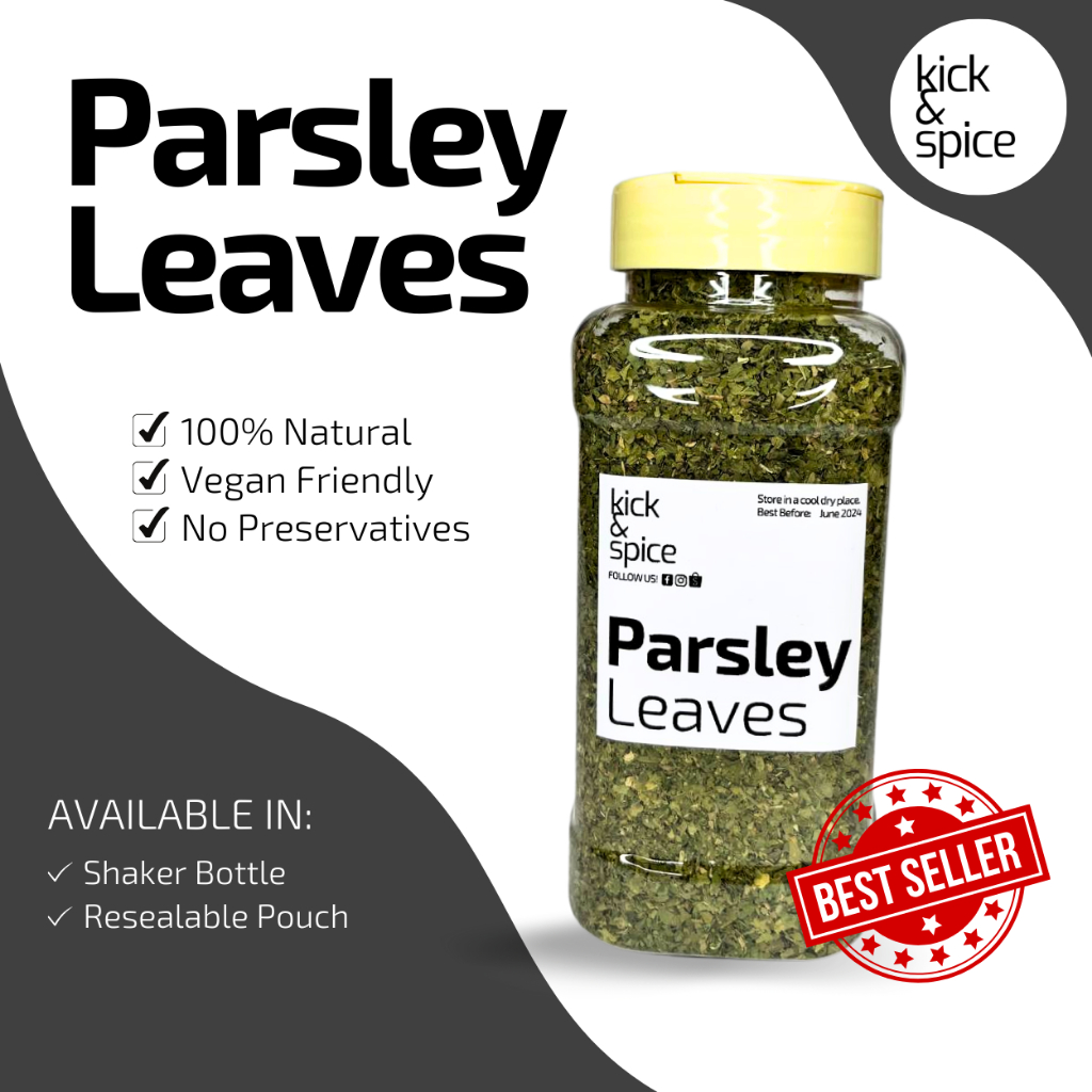 Kick and Spice Dried Parsley Leaves All Natural High-Quality Herbs and ...
