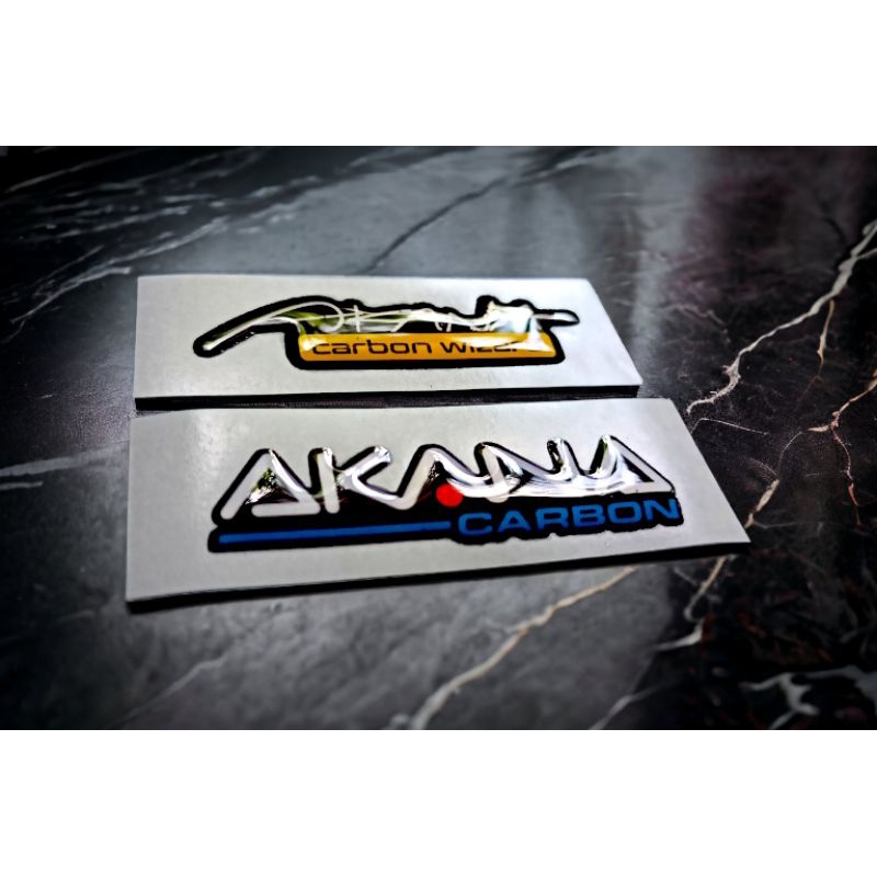 AKANA CARBON EMBLEMS "JELLY"| EMBOSSED VINYL STICKER | Shopee Philippines