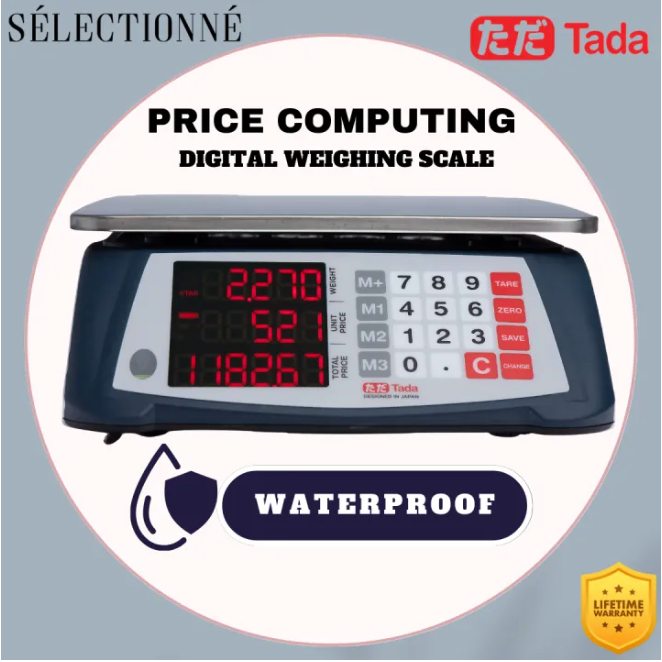 TADA 30 Kg Digital Weighing Scale/Timbangan (WATERPROOF/HEAVY DUTY ...