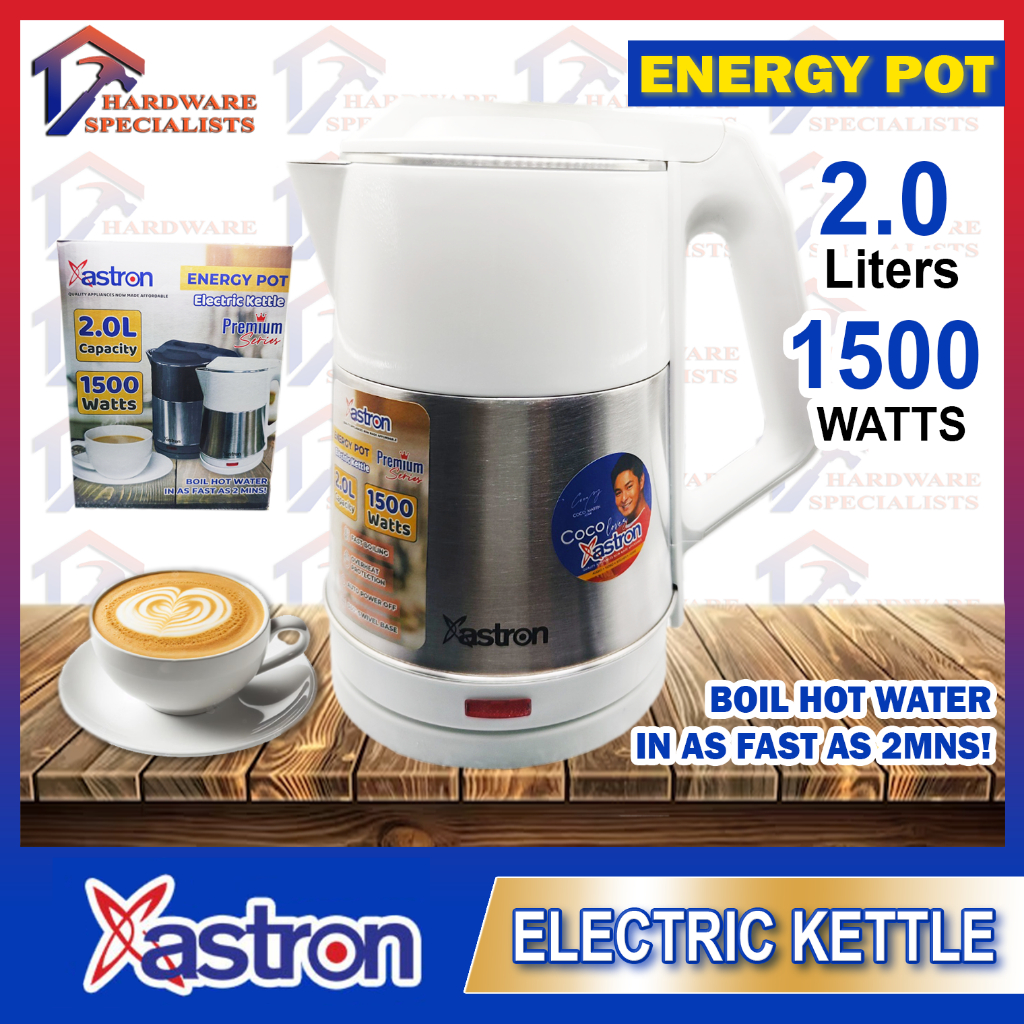 Astron Electric Kettle Energy Pot 2.0 Liters 1500W Original Authentic ...