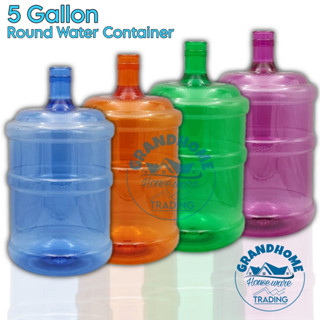 ROUND WATER DISPENSER CONTAINER 5 GALLON = 20 LITERS WITH NON SPILL CAP ...