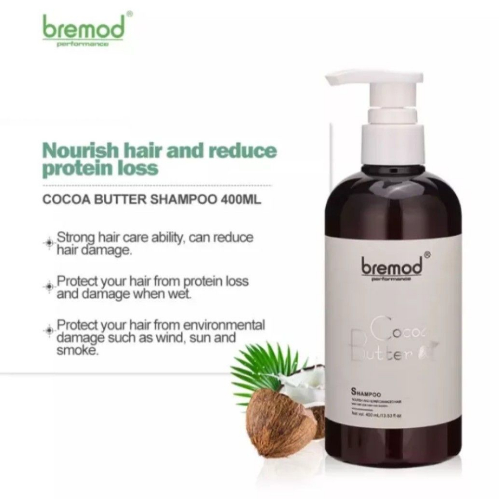 AUTHENTIC Bremod Cocoa Butter Hair Shampoo & Conditioner Set (400ml ...