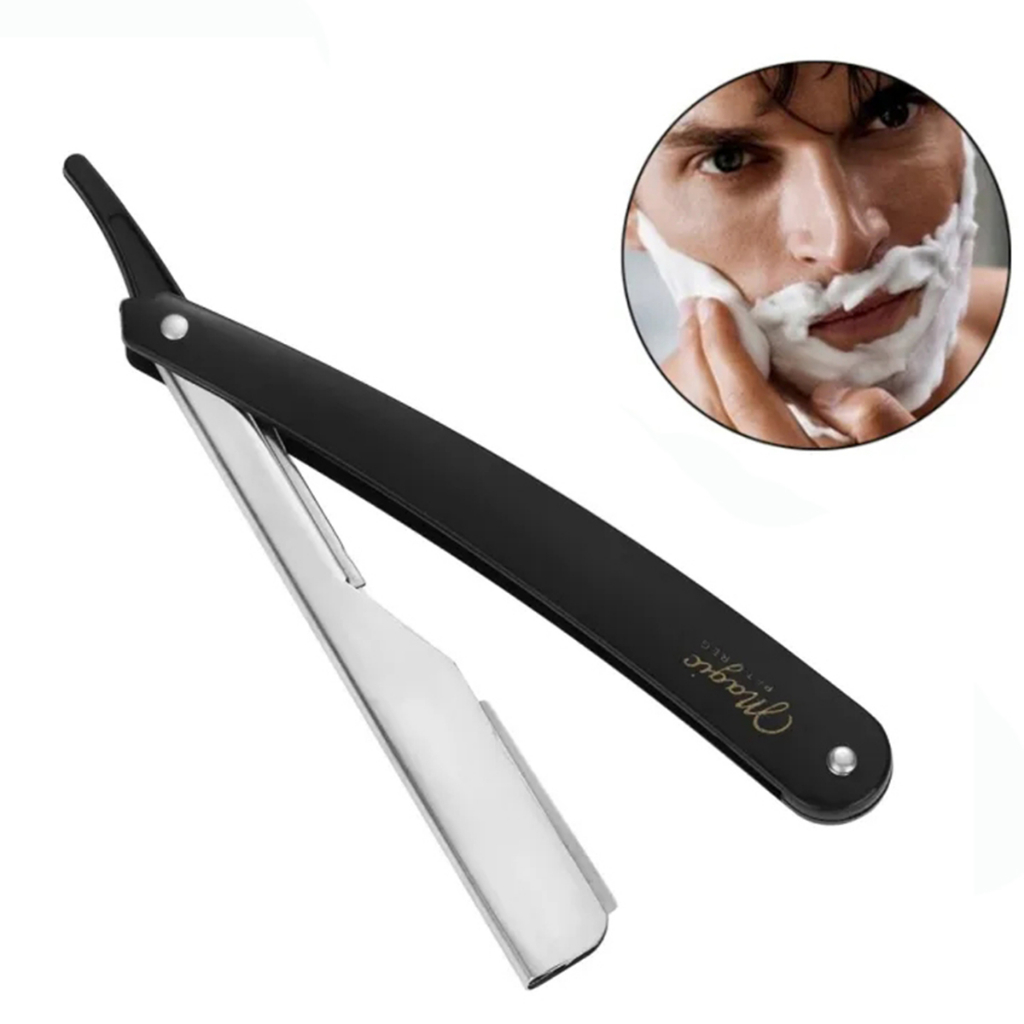 Professional Manual Shaver Straight Edge Stainless Steel Barber Razor ...
