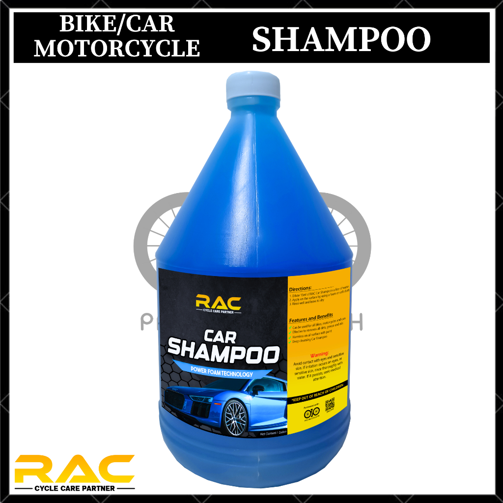 RAC 1 Gallon Car Shampoo With Foam Booster | Shopee Philippines