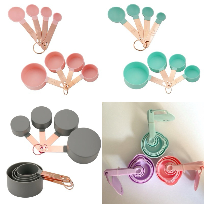 Pink measuring spoon and cups set kitchen baking tools - Goodies by E ...