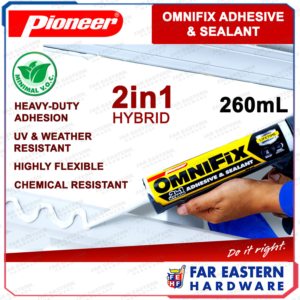 PIONEER OMNIFIX Adhesive & Waterproof Sealant 2in1 260mL | Shopee ...