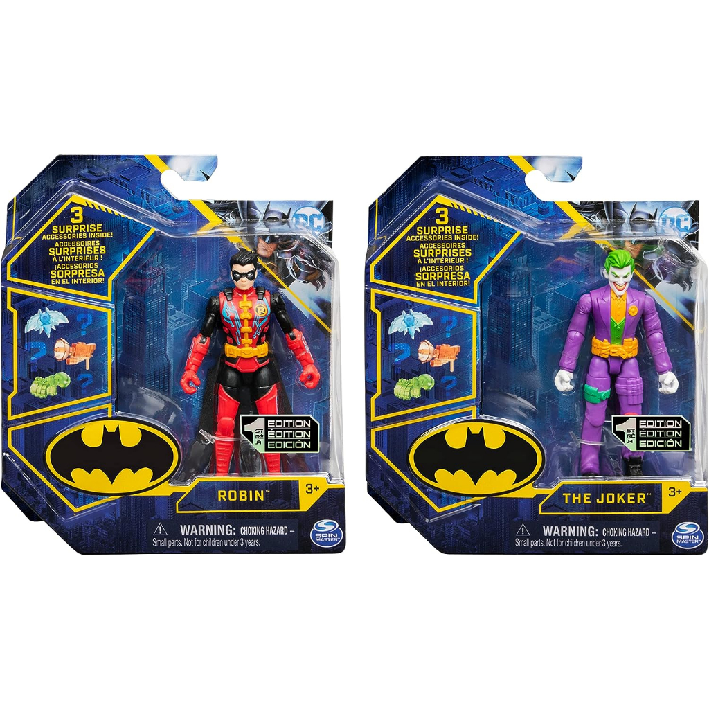 Spin Master, DC Comics, Batman 4" Collection, Robin and The Joker ...