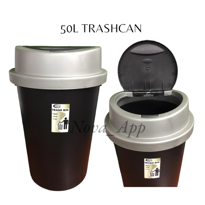 TRASHCAN NO. 6322 50 LITERS TOUCH TOP COVER TRASHBIN/BASURAHAN STOCK ...