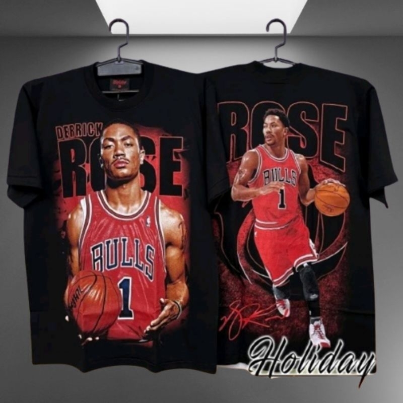 Derrick Rose NBA Chicago Bulls Holiday by ROXX Sports Rock band shirt ...