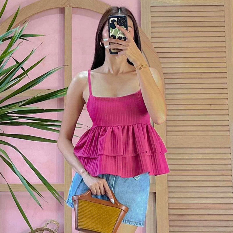 Polly Top — Double Layered Peplum Top | Flair Clothing | Shopee Philippines