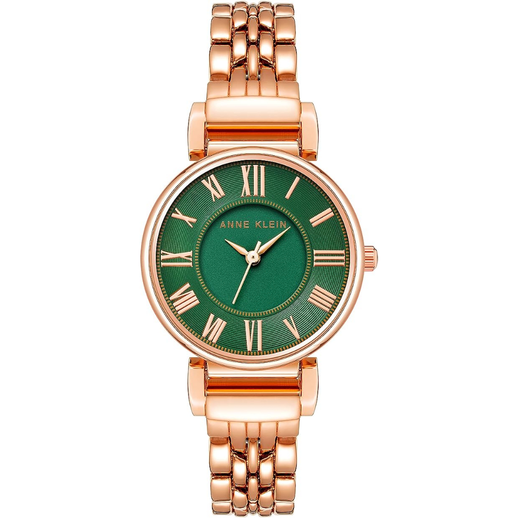 Anne Klein, Women's Rose Gold/Green Bracelet Watch | Shopee Philippines