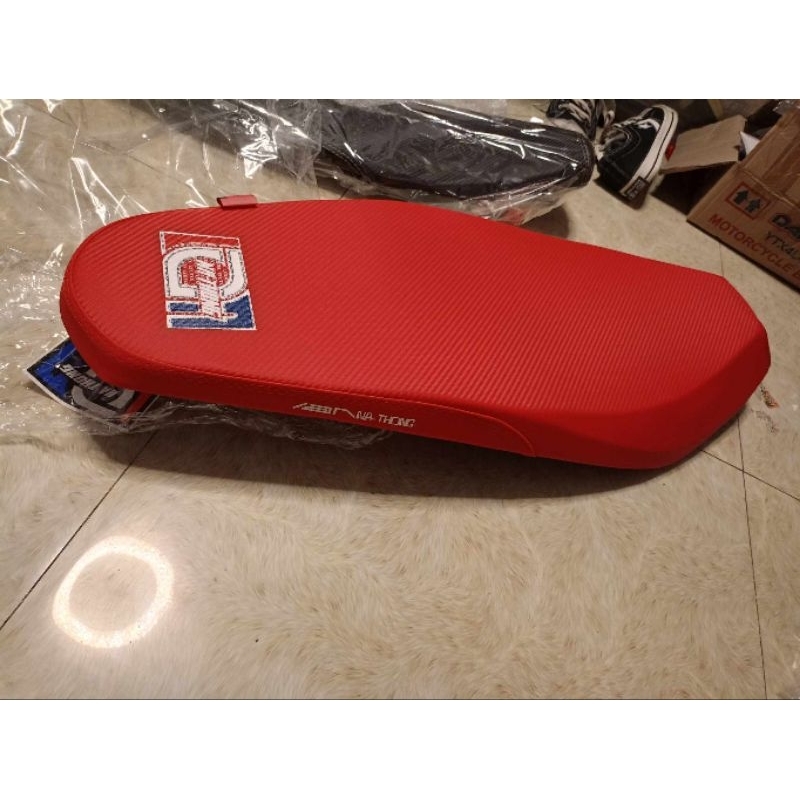 nathong flat seat dry carbon red thai logo click/m3/wave/smash/raider ...
