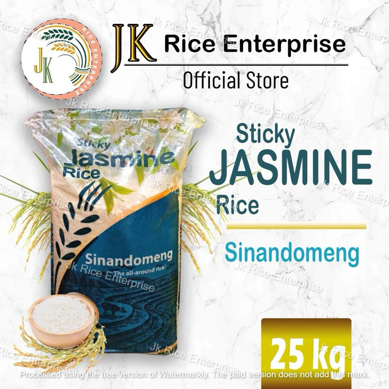 STICKY JASMINE RICE SINANDOMENG 25KG | Shopee Philippines
